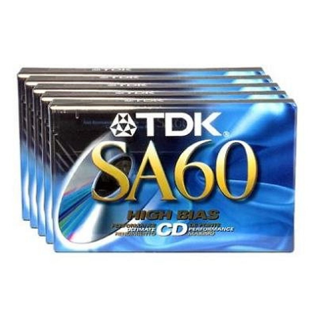 TDK SA-60S Cassette Tape Bonus Pack