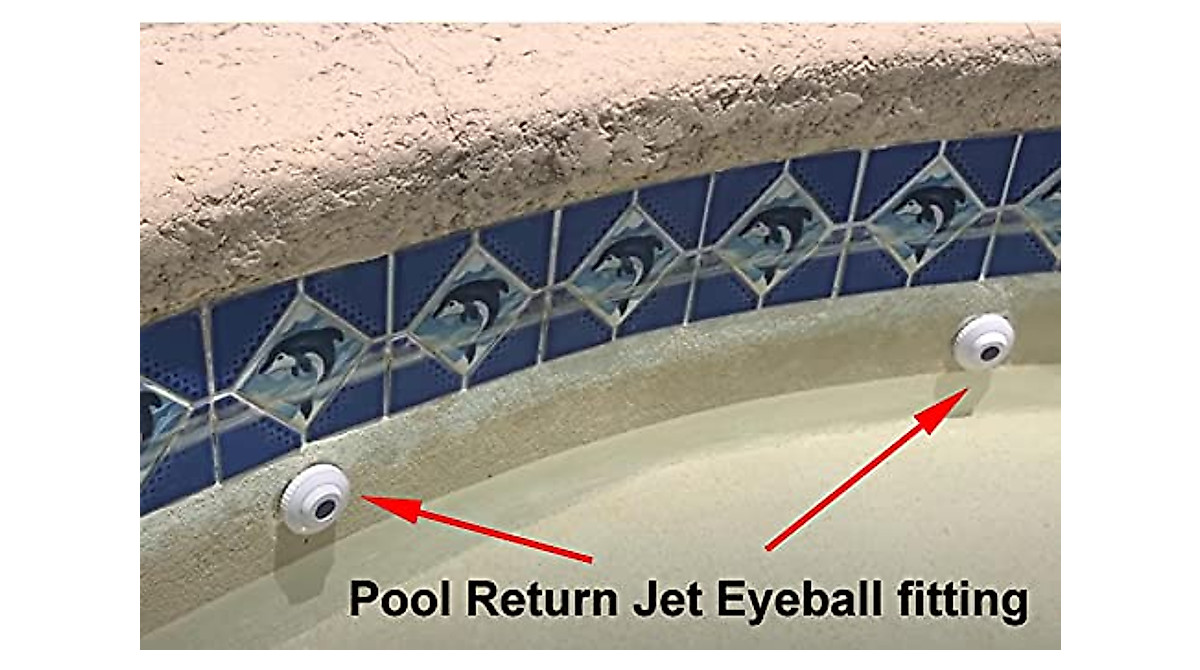 PoolSupplyTown Pool Spa Directional Flow Hydrostream Return Jet Fitting ...
