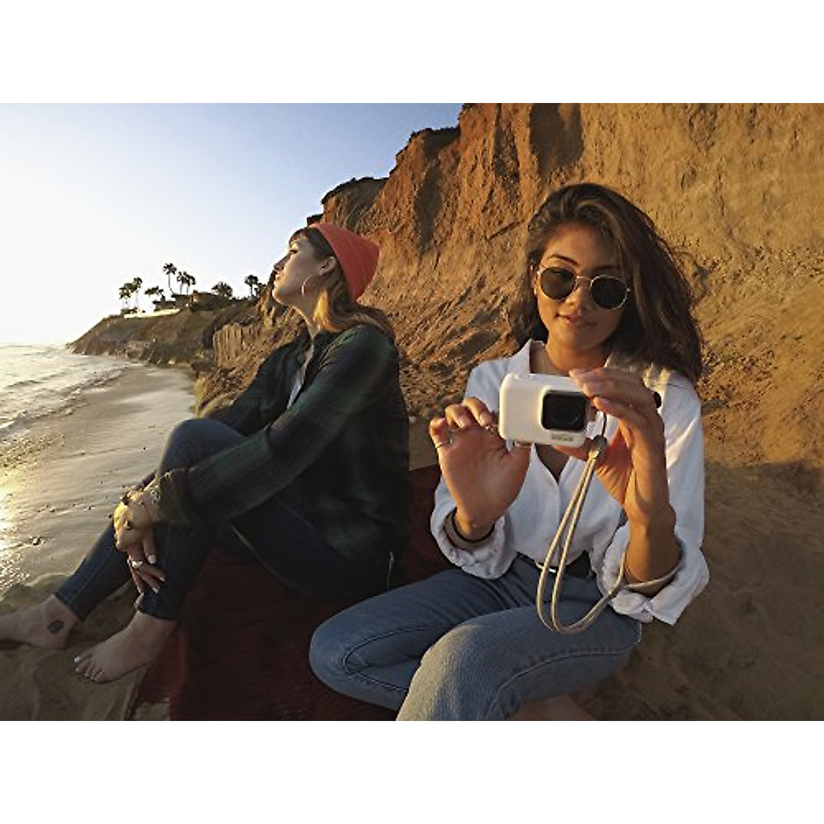 GoPro Sleeve + Lanyard in White Hot (HERO7 Black/HERO7 Silver/HERO7 White/HERO6 Black/HERO5 Black) - Official GoPro Accessory