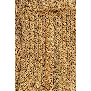 Unique Loom Braided Jute Collection Classic Quality Made Natural Hand Woven Area Rug (2' 0 x 3' 0 Rectangular, Natural)