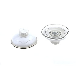 Coshar 4 Pack M8 Screw Nut Suction Cup with Cap Nut 3.35" Suction Cup for Cat, Bathroom, Kitchen, White