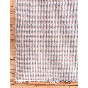Unique Loom Davos Shag Collection Modern Luxuriously Soft & Cozy Shag Area Rug (5' 0 x 8' 0 Rectangular, Dusty Rose)