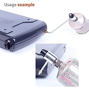 G-WORKS 1lb-SCREW Butane adapter/EPI Adapter/Lindal Valve Canister / 1lb Adapter/Gas Adapter