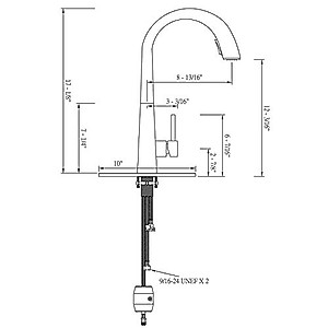 Laguna Brass 1110SS Arezzo Single Handle Pull-Down Kitchen Faucet, Stainless Steel Finish