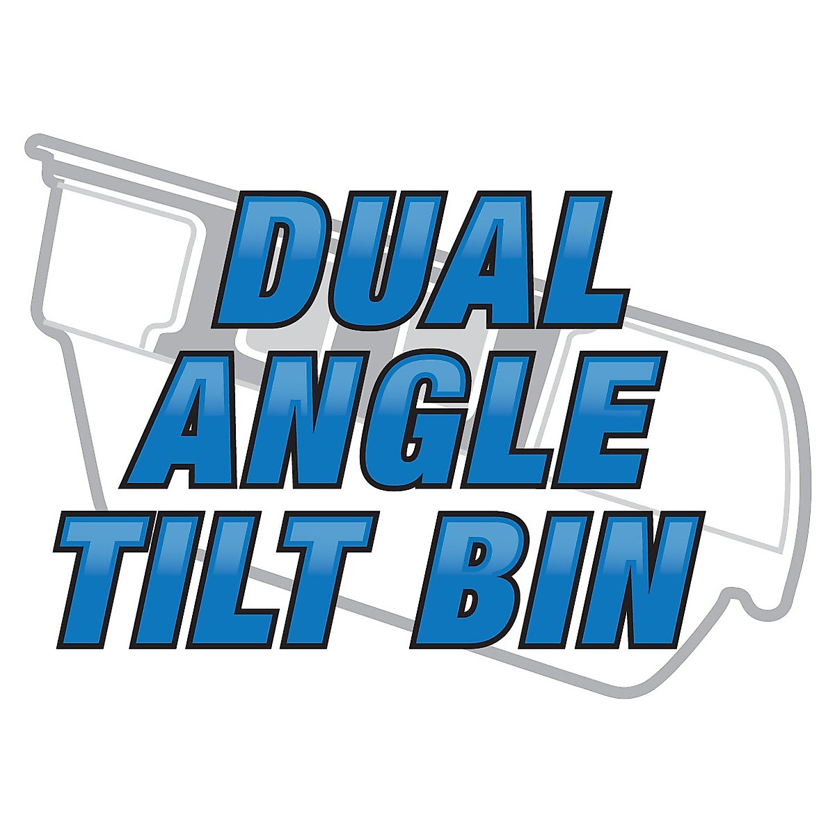 Performance Tool W5169 32-inch Rail Set for Dual Angel Tilt Parts Bins (2 pack), White