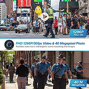 BOBLOV T5 32GB 1440P Body Camera with Audio Recording,Built-in SD Card, Two Batteries with Dock, Wearable Police Body Camera for Law Enforcement, Night Vision, File Protection