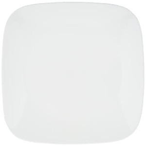 Corelle Square Pure White 18-Piece Dinnerware Set, Service for 6