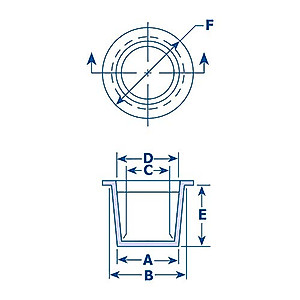 T1.63/1.75RD1 Tapered Cap Plug - OD 1.630-1.750"(41.4-44.5mm), ID 1.568-1.688"(39.8-42.9mm), Flange OD 1.940"(49.3mm) - Red LDPE MOCAP (qty200)