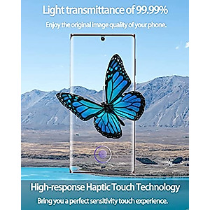 IMBZBK [3+3 Pack for Samsung Galaxy S22 Ultra 5G Screen Protector [Not Glass], 3 Pack Flexible TPU Film with 3 Pack Tempered Glass Camera Lens Protector, Fingerprint Suitable, Case Friendly