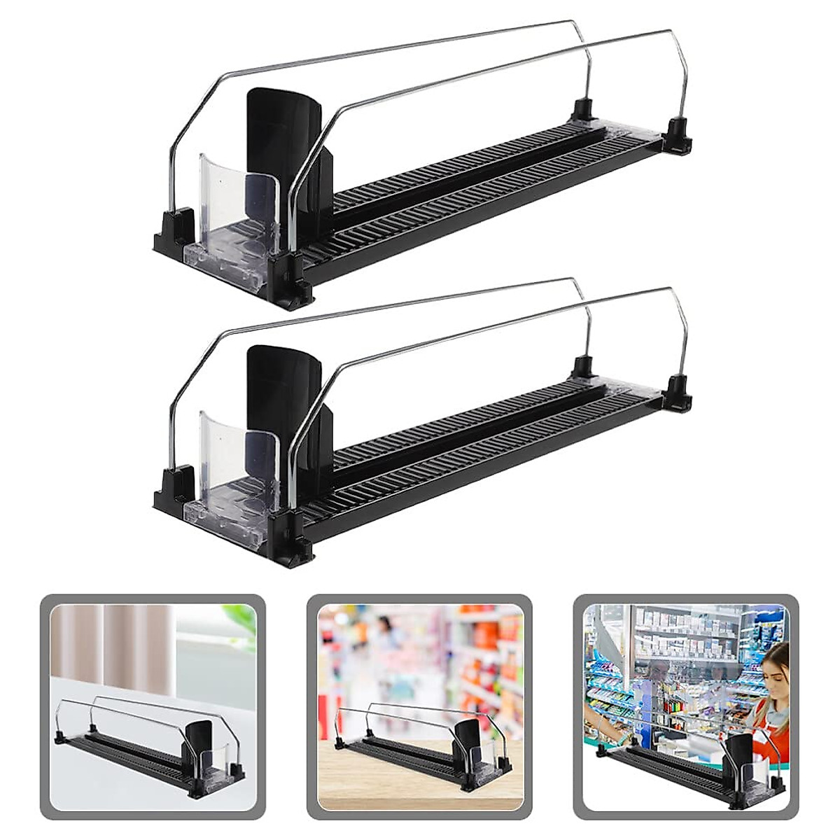 UPKOCH Beverage Pusher 2pcs Drink Pusher Soda Water Coiled Steel Freezer Vending Machine Accessories