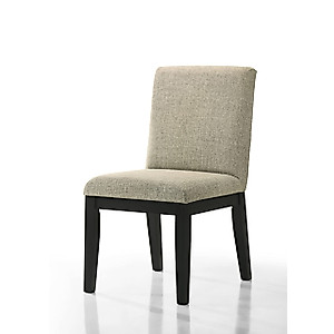 Dining Room Kitchen Table Chairs Set Model 3086 5pc Color Ebony Complete Set 1 Table with 4 Chairs