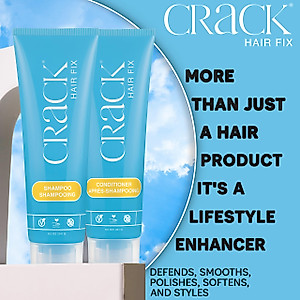 CRACK HAIR FIX - Clean & Soaper Shampoo and In-Treatment Conditioner Set 8.5 oz each