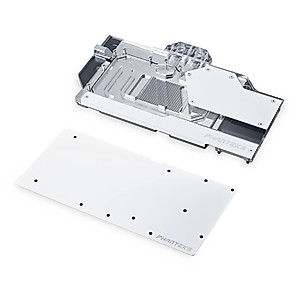 Phanteks (PH-GB4090MS_MW01_BP) Glacier G4090 MSI Water Block Bundle for MSI SUPRIM (X) / Gaming (X) Trio RTX 4090, Nickel-Plated Copper Block, Acrylic, Aluminum Cover Plate, Digital-RGB, White