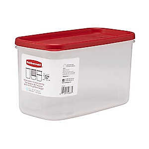 Rubbermaid Modular Food Storage Container, 10 Cup, Racer Red 1776471