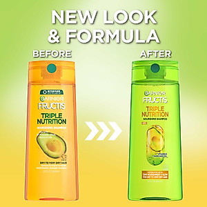 Garnier Fructis Shampoo Dry to Very Dry Hair, Triple Nutrition, 22 Fl Oz