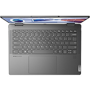 Lenovo Yoga 7i 2-in-1 Laptop 14" 2.2K IPS Touchscreen 13th Gen Intel 10-Core i7-1355U 16GB RAM 256GB SSD Backlit Fingerprint Thunderbolt FHD Privacy Camera Long Battery Life Win11 Gray + HDMI Cable