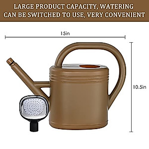 1 Gallon Watering Can for Indoor Plants, Garden Watering Cans Outdoor Plant House Flower, Gallon Watering Can Large Long Spout with Sprinkler Head