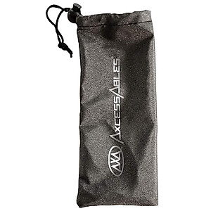 AxcessAbles Dynamic Wired Handheld Microphone with 10ft Mic Cable, On/Off Switch, and a Carry Pouch | Dynamic Singing Microphone | DJ Mic| Mic for Singers |AxcessAbles MC-20