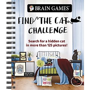 Brain Games - Find the Cat Challenge: Search for a Hidden Cat in More Than 125 Pictures! (Volume 2) (Brain Games - Picture Puzzles)