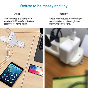 USB Hub Portable USB Hub USB Type-C 61W Laptop Power Dock Multi-Function HUB with 3 USB 3.0 Interface 1 Type-C Interface