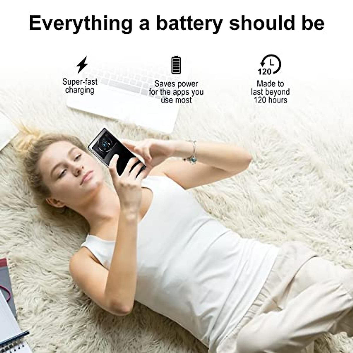 WV LeisureMaster M12+ Ultra 5G Smartphone - Unlocked Cell Phone - Sleek Design with Built-in Computer, 48MP+72MP Dual Camera, 7.3-inch HD+ Screen, Face Recognition, and Powerful Cameras
