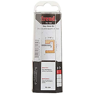 Freud 70-104: 25/64" (Dia.) Key Hole Bit, Perma-shield Coating Red