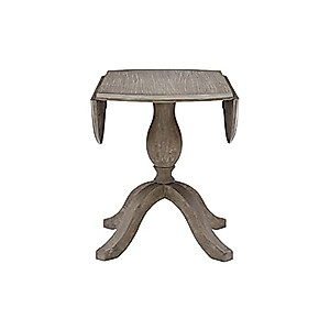 Linon Home Décor Mauro Antuque Rustic Brown Drop Leaf Dining Table
