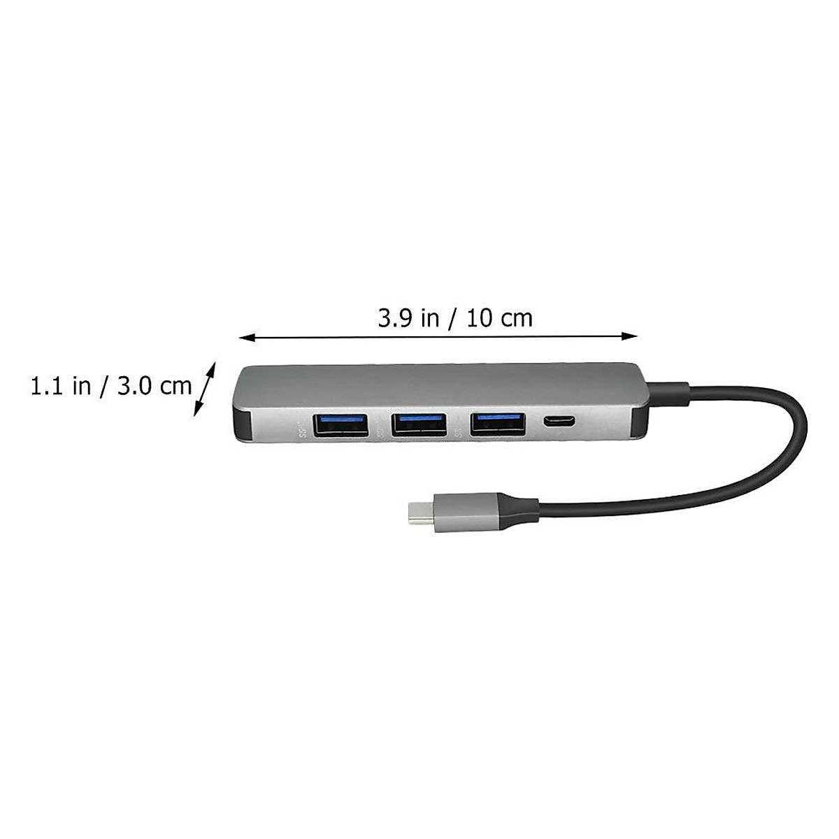 Milisten 1pc Splitter USB a hub Computer USB hub Portable Data hub Multifunction HUB Adapter USB hubs Laptop Adapter USB C Hub Adapter multiport USB hub Camera Divider Aluminum Alloy