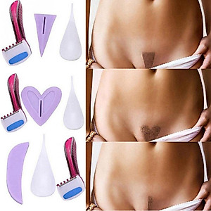 Onsinic Triangle Shape for Women Bikini Dedicated Privates Shaving Stencil Sexy Female Pubic Hair Razor Intimate Shaping Tool, 2.8*5.8cm