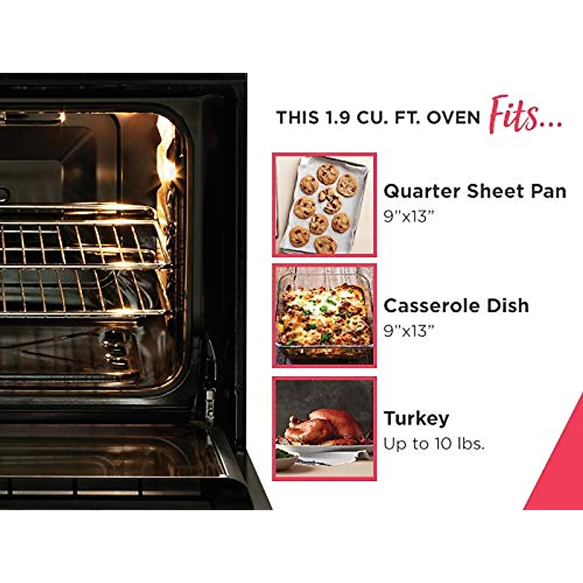 Frigidaire 24 in. 1.9 Cu. Ft. Electric Range in Stainless Steel with Hidden Bake, ADA Compliant