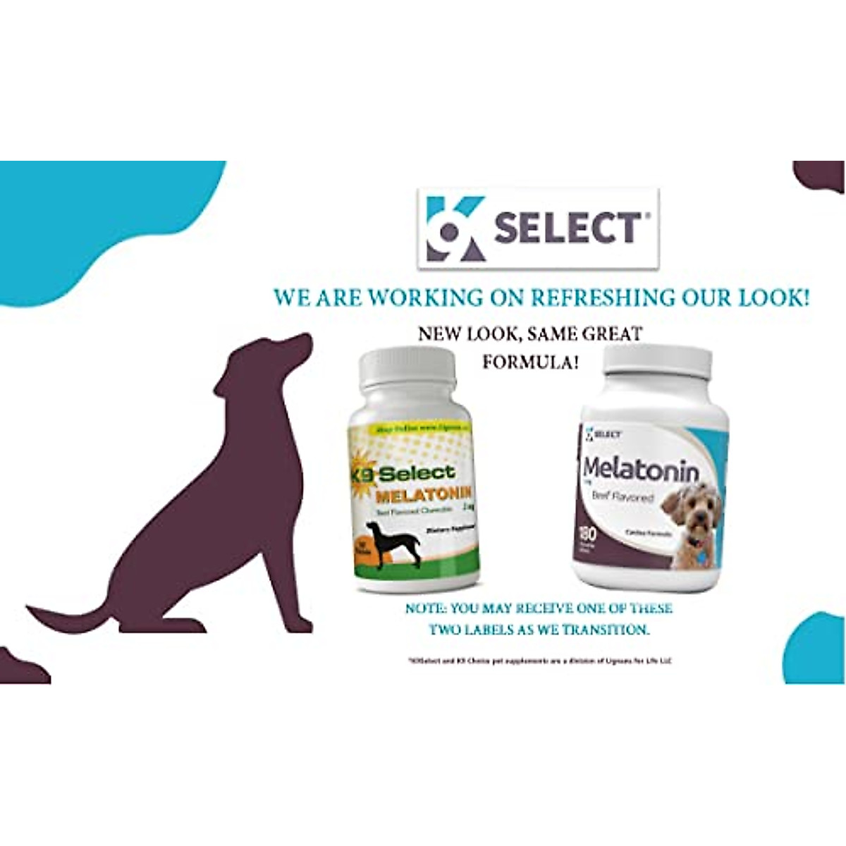 K9 Select Melatonin for Small Dogs, 1mg - 180 Beef Flavored Tablets - Canine Sleep Aid