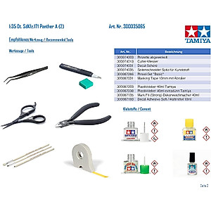 Tamiya Models German Pzkfw V Panther Ausf A Model Kit