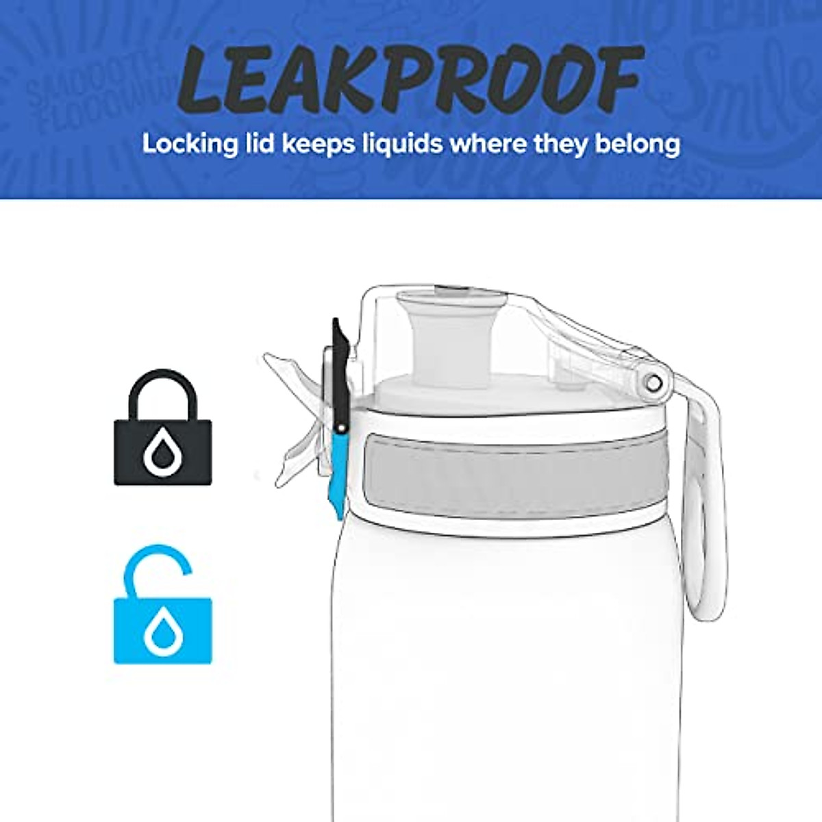 Ion8 Double-Wall Stainless Steel Water Bottle - Vacuum Insulated Leak Proof Water Bottle - Fits Cup Holders - For Fitness, Camping and More, 11 oz / 320 ml (Pack of 1) - OneTouch 1.0 - Navy