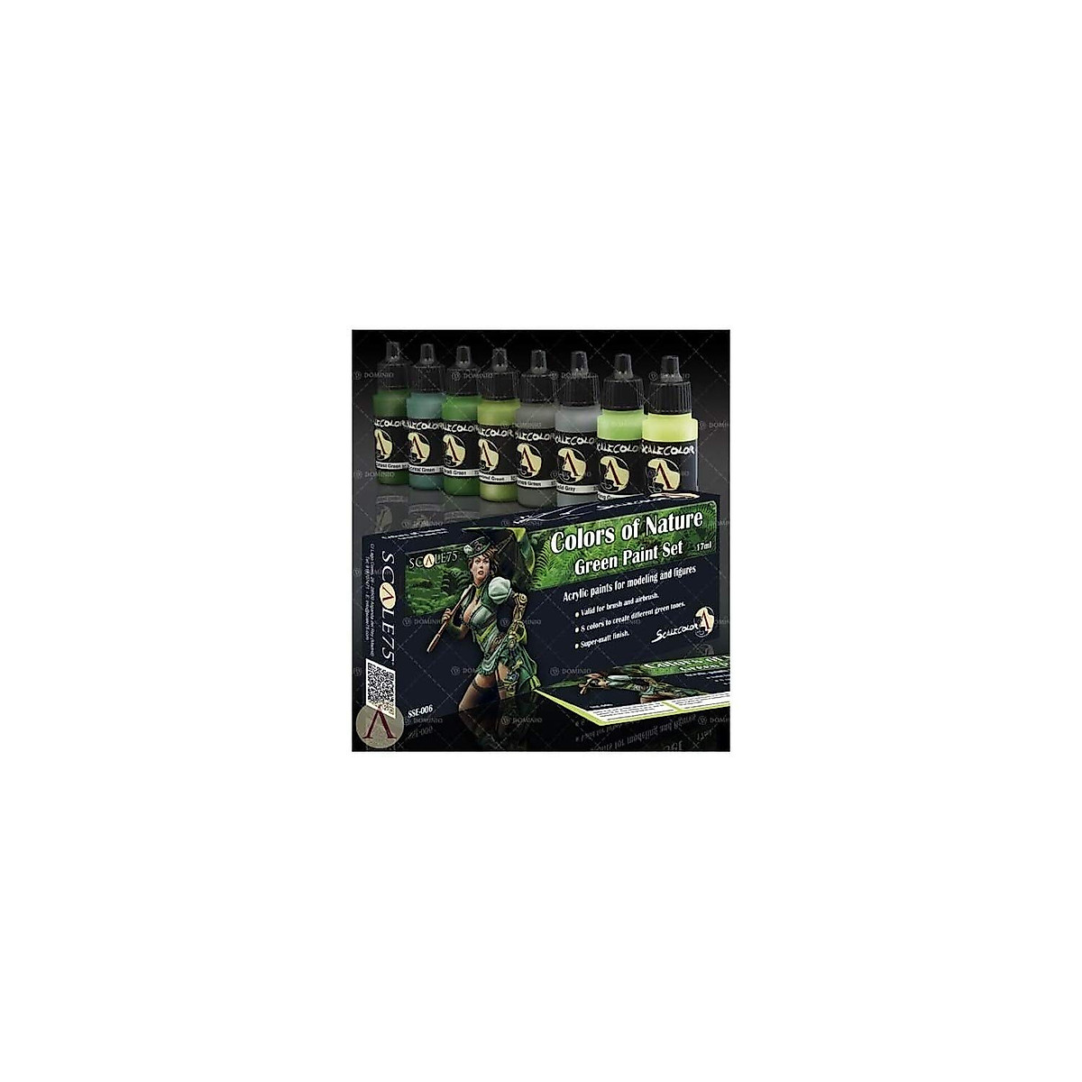 Scale 75 Scale Color Green Paint Set, Colors of Nature.