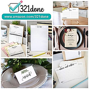 321Done Small Blank Postcards, White (Set of 50) Made in USA - 3.5x5 inches - USPS Post Office Mail Compliant Plain Empty Addressing Mailing, Create Your Own for Kids, Thick Heavy Duty Index Cards
