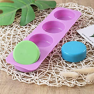 ionEgg Silicone Cupcake Pan, Round Silicone Mold for Making 2.4 inch Cylinder Cupcake and Muffin, 2 Pack