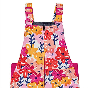 Arctix Infant/Toddler Chest High Snow Bib Overalls, Loose Floral, 5T