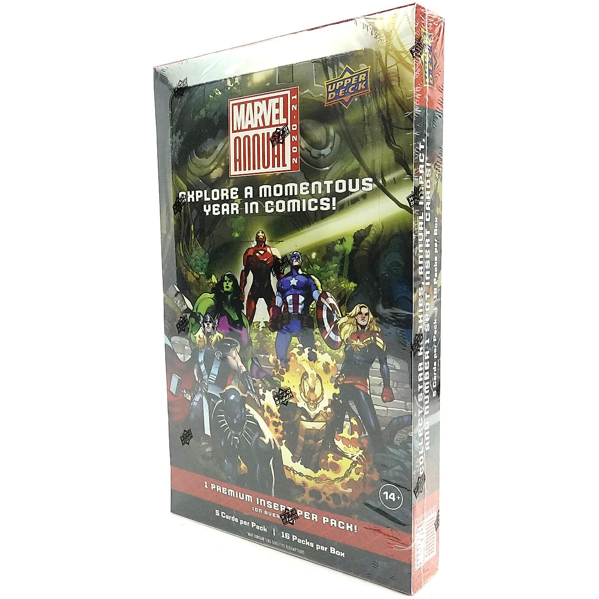Marvel Annual Hobby Box (Upper Deck 2020/21) 16 Packs Per Box, 5 Cards Per Pack