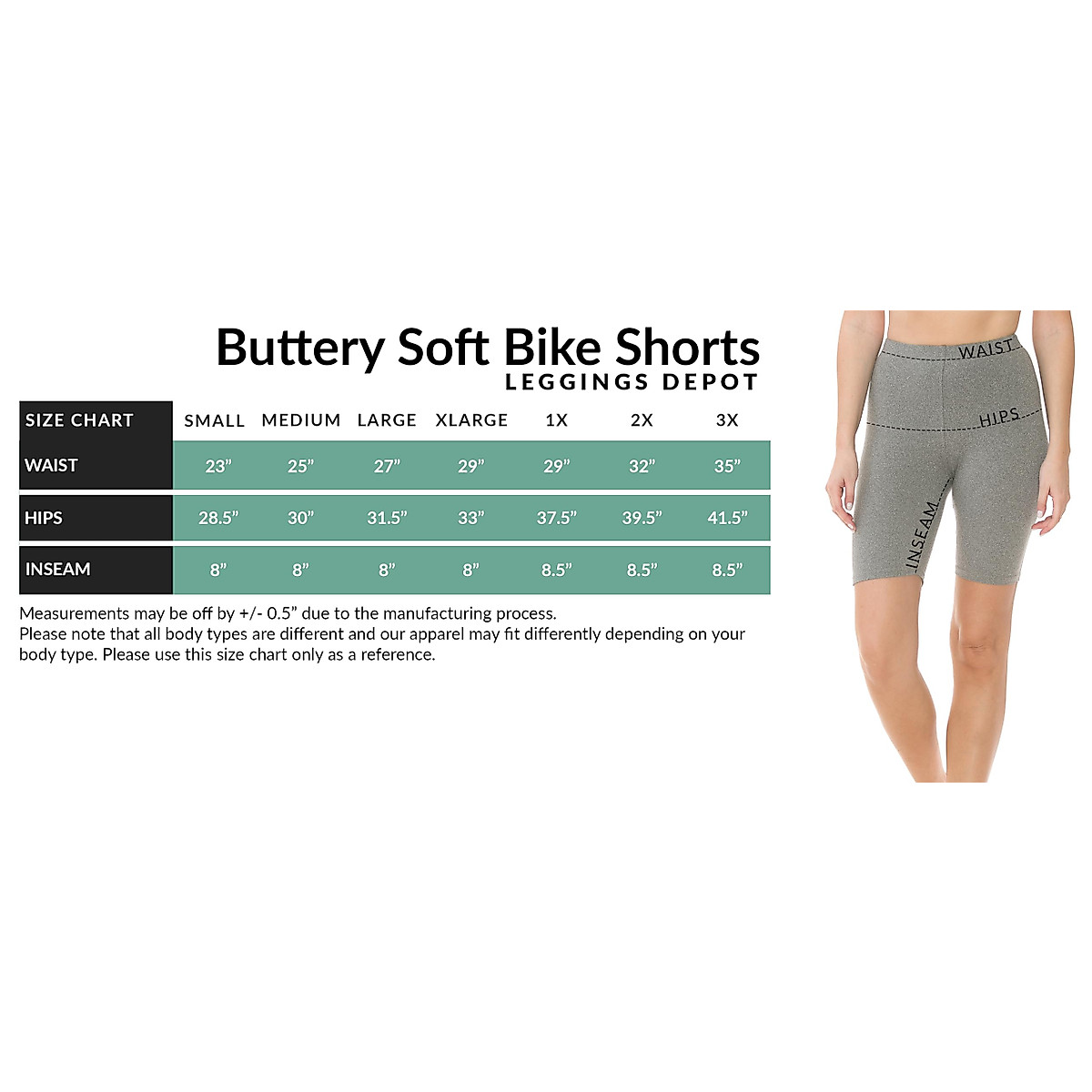Leggings Depot Women's Buttery Soft Fashion Biker Shorts Athletic Shorts for Yoga, Black, Small