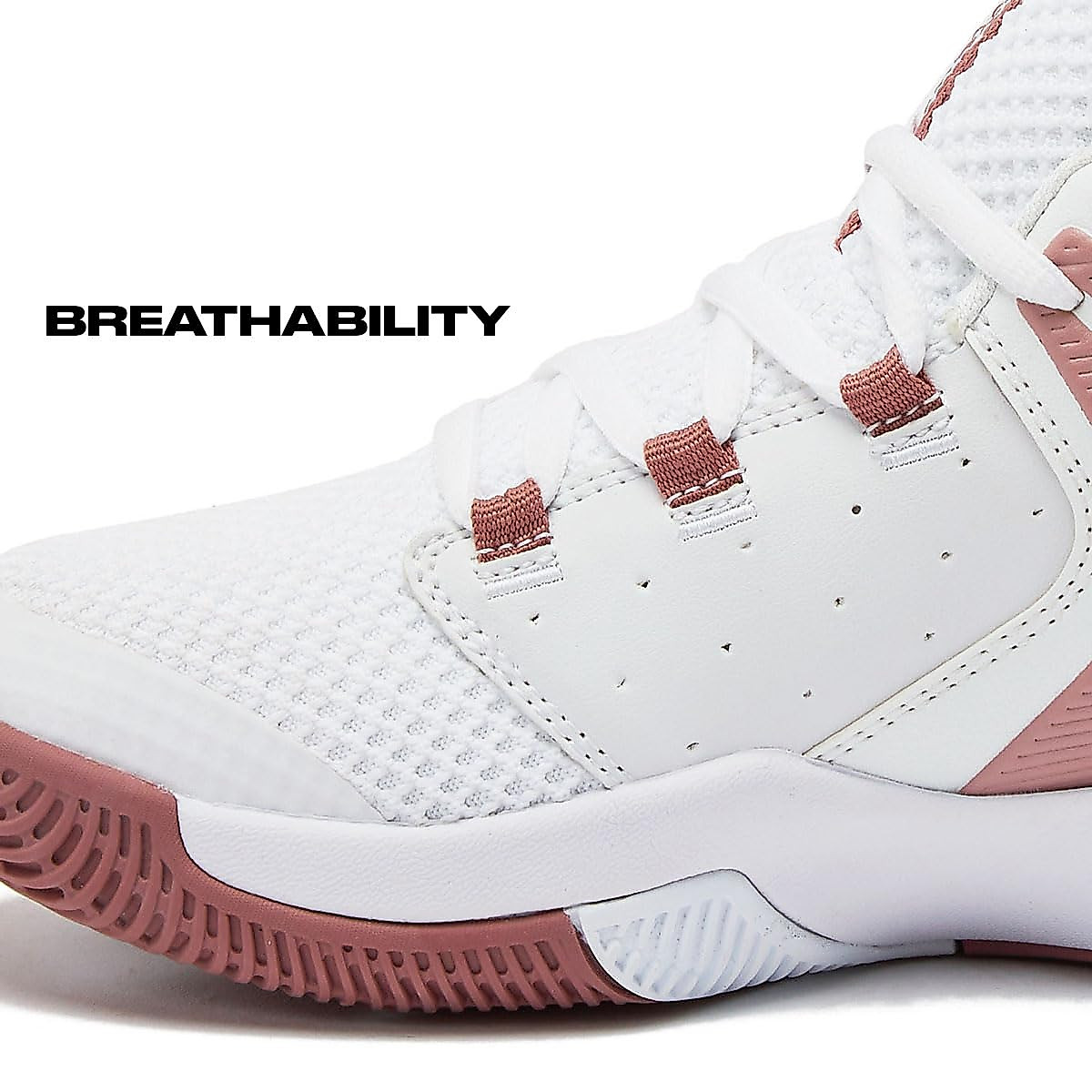AND1 Takeoff 3.0 Girls & Boys Basketball Shoes, Boys High Top Sneakers - White/Light Pink, 2 Little Kid