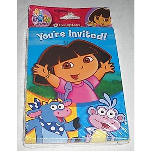 Dora the Explorer Invitations and Thank You Notes 16pc