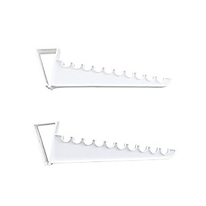 2 Pack Over the Door Valet Hook Space Saver Holds 10 Hangers Hanging System Closet Storage Organizer Laundry Ironing Rack Suits - Coats - Dresses Shirts Robes Closet Multi Purpose Hook