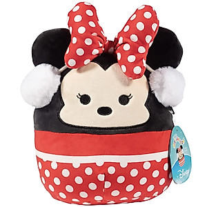 Squishmallows Original 8-Inch Minnie Mouse - Official Jazwares Winter Plush - Collectible Soft & Squishy Disney Stuffed Animal Toy - Gift for Kids, Girls & Boys