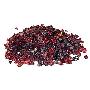 One Stop Outdoor RED Multi-Purpose Premium Decor & Fire Glass Rock 2-Pound 1/4"-1/2" inch - for Use in Fire Features, Aquariums, Apothecary, Jars, Vase, Potted Plants, Fire Bowls, Etc.