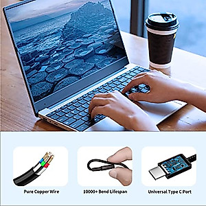 Replacement for DELL Laptop Charger; 65W USB C Fast Power Adapter for Dell Chromebook 3100 / Latitude 7420 5520 / XPS