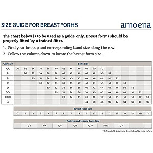 Amoena Balance Essential Medium Delta 223 Quality Silicone Breast Prosthesis/Shaper for Breast Asymmetry/Mastectomy - Single Item Ivory Small