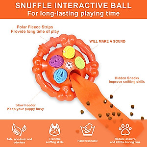 OUQEEING Dog Chew Toys with Beef Flavor Bite Resistant Toys Hidden Food Cloth Strips for Medium, Large Dog Interactive Trainning Treat,Durable Hard Toys for Aggressive Chewers,Teeth Cleanning