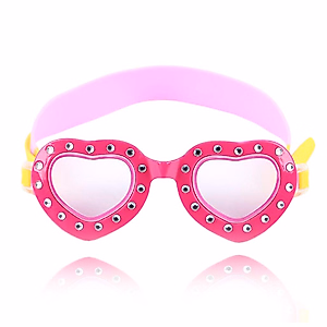 Swimming Goggles Anti Fog No Leak Non Slip UV Protection for Kids (Heart)