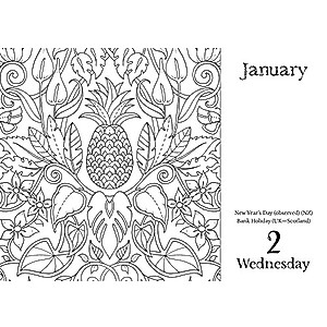 Johanna Basford 2019 Coloring Day-to-Day Calendar