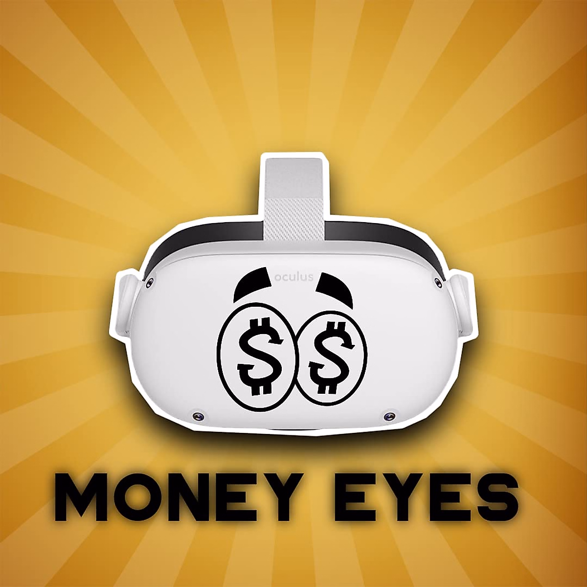 Money Eyes Oculus Stickers - Oculus Quest 2 - Stickers - Black - VR Gaming